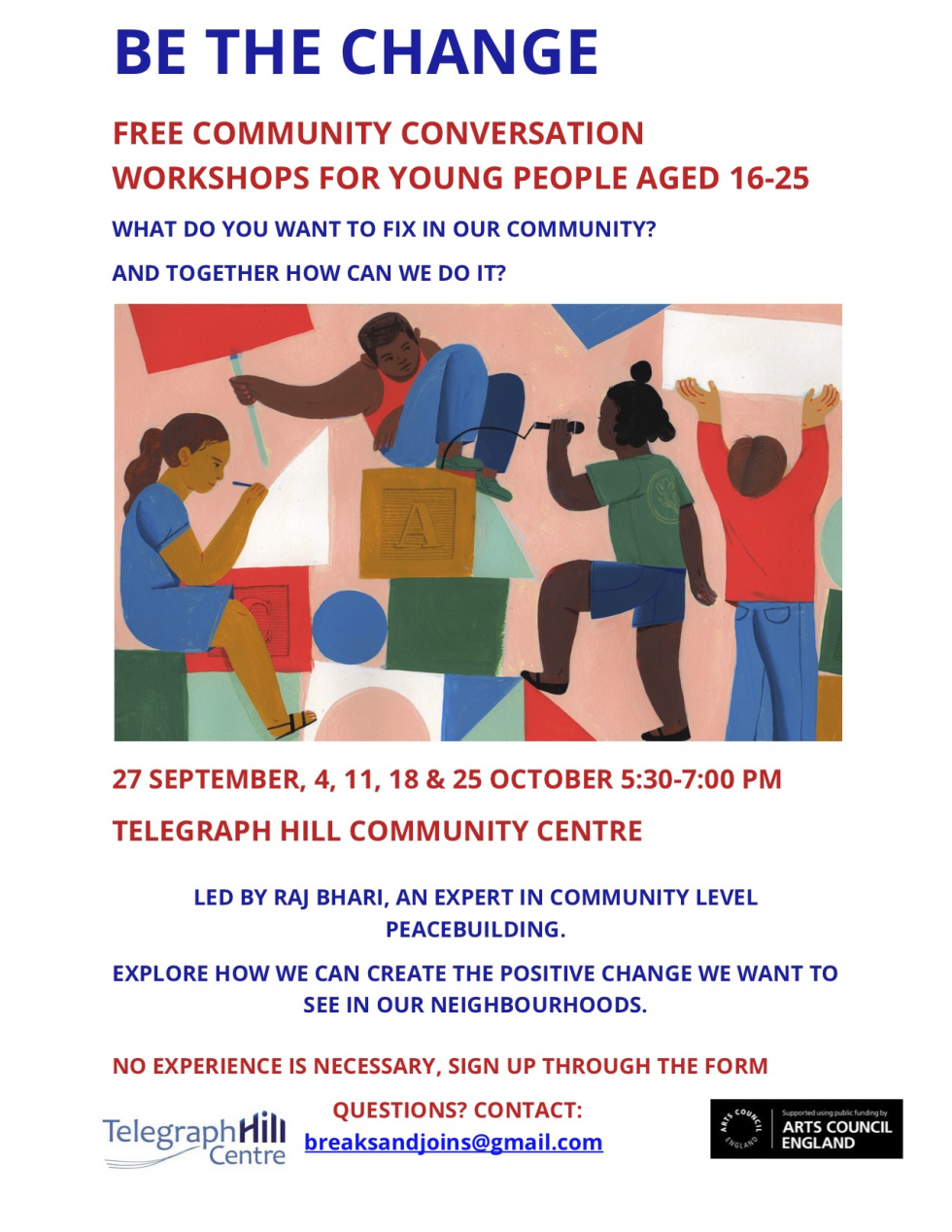 Be The Change – Free Community Conversation Workshops for Young People ...